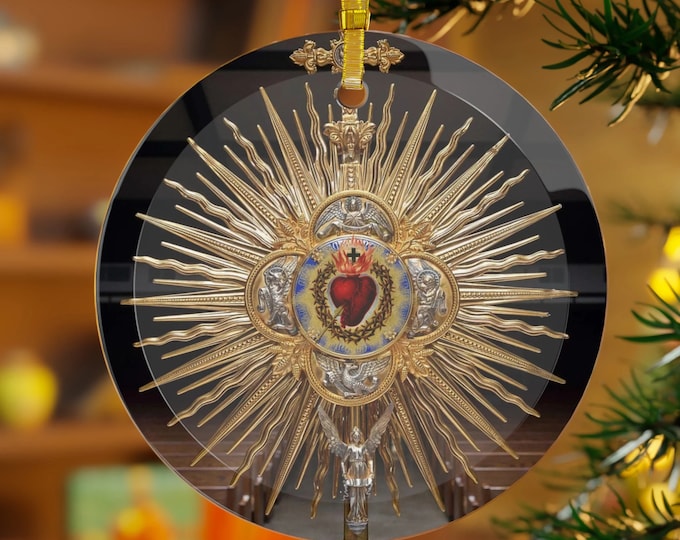 Monstrance Christmas Tree Topper , Eucharist , First Communion , Advent ...
