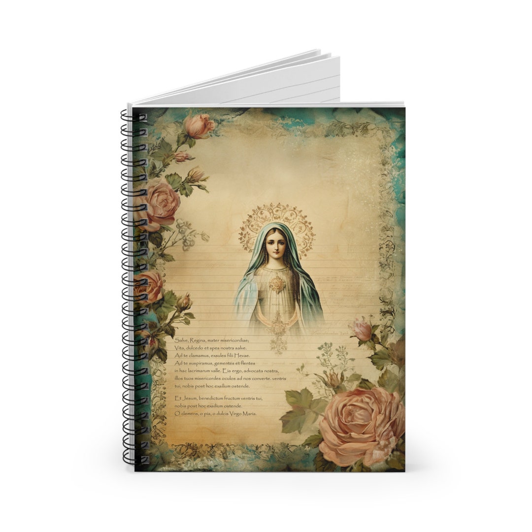 Salve Regina Prayer Journal, Religious Journal, Catholic Notebook ...