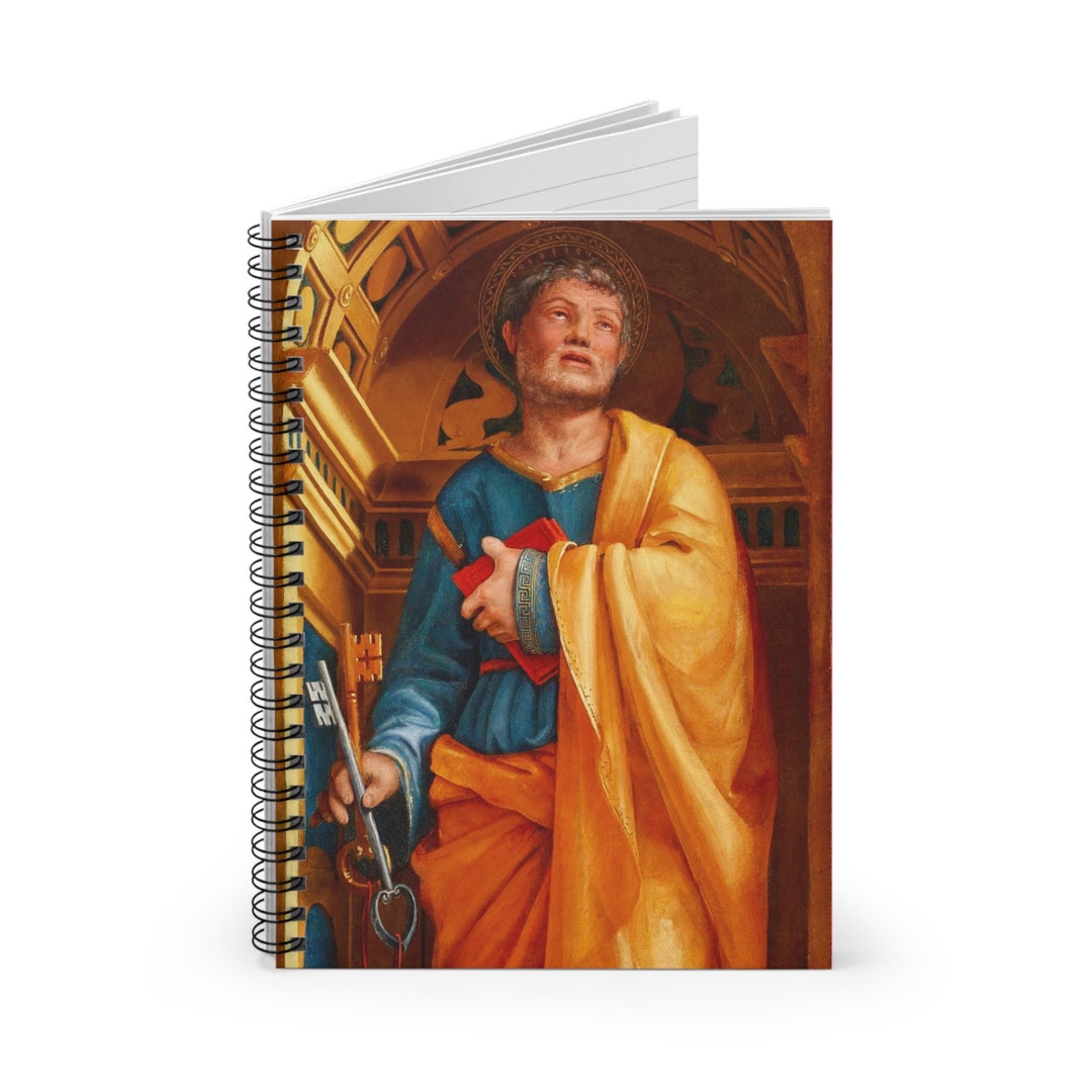 Saint Peter the Apostle and Pope Notebook, Adoration Journal, Catholic ...