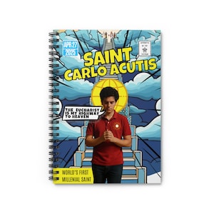 Saint Carlo Acutis Blessed Adoration Journal, Religious Notebook ...