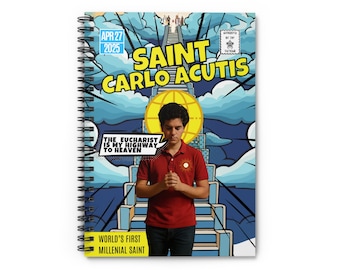 Saint Carlo Acutis Blessed Adoration Journal, Religious Notebook ...