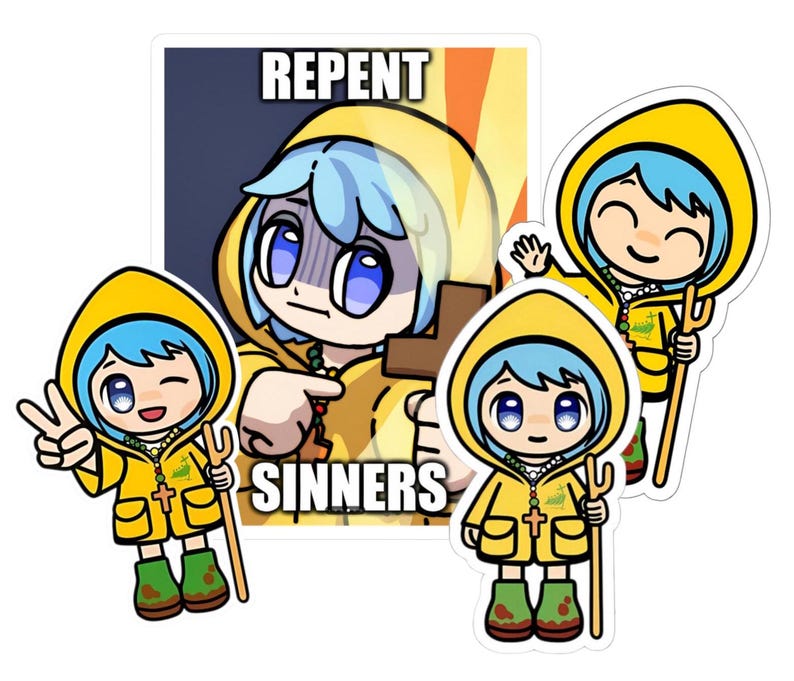 Funny Luce Catholic Jubilee Year Sticker | Waterproof Religious Vinyl ...