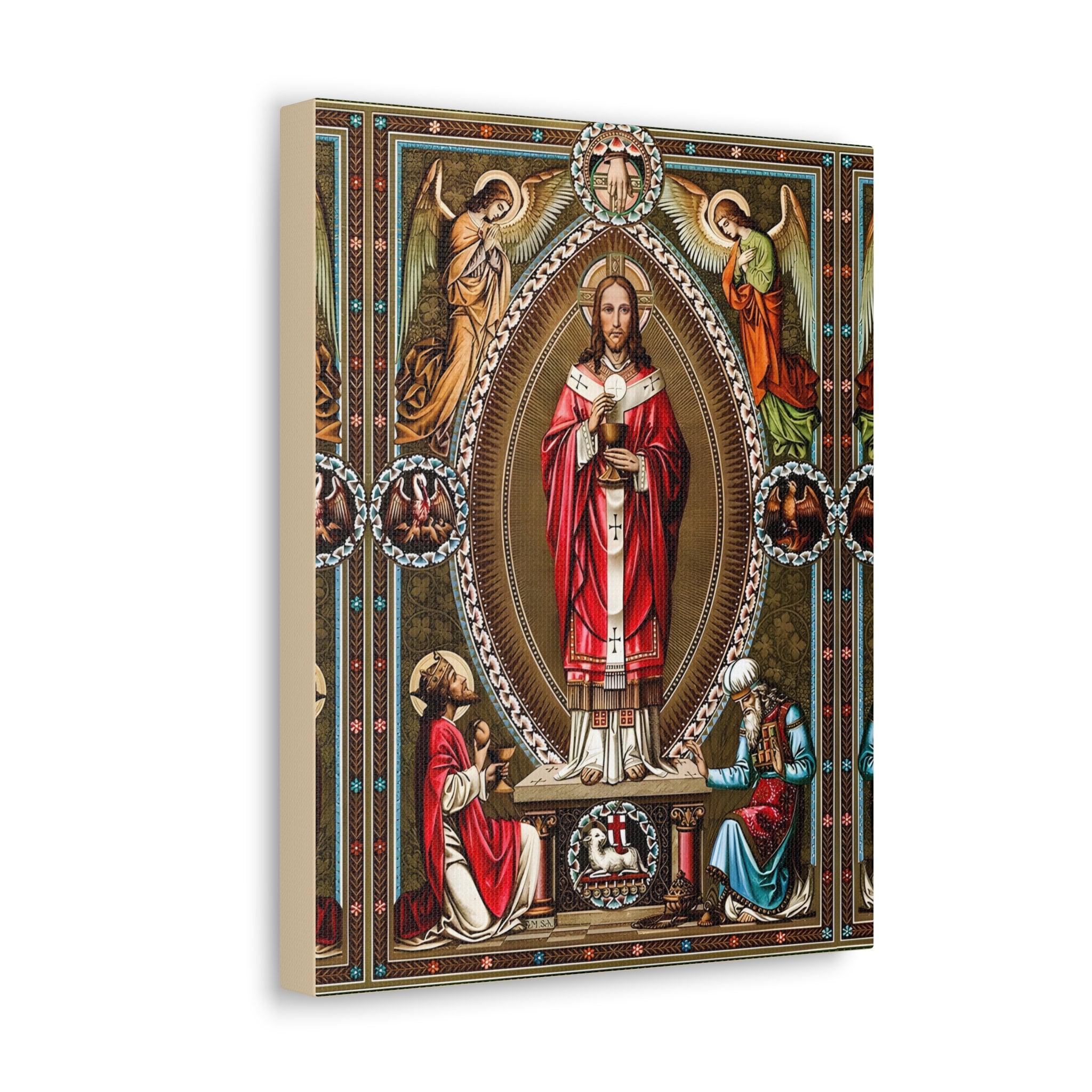 Jesus the High Priest Catholic Canvas Print, Prayer Altar Art for ...