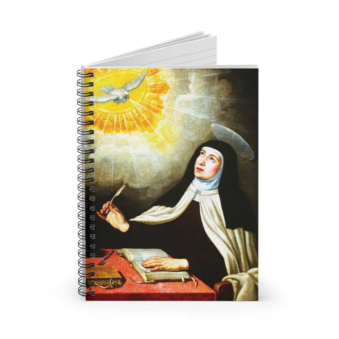Saint Teresea or Aliva Notebook, Catholic Adoration Journal Gift Idea ...