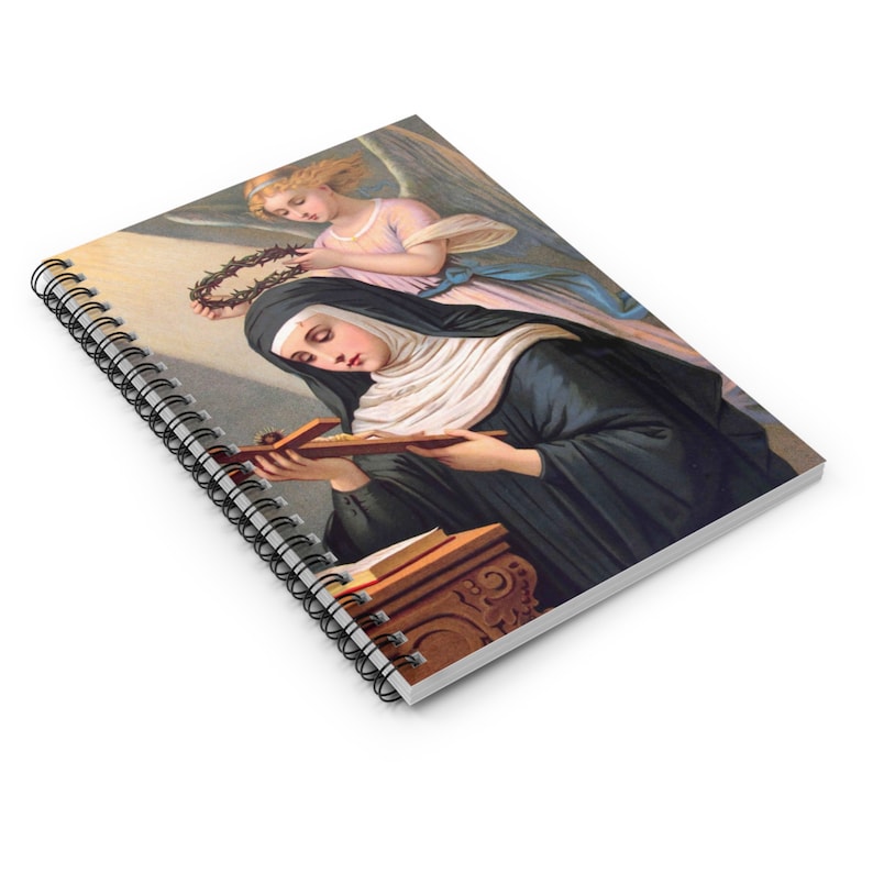 Saint Rita of Cascia Adoration Notebook, Religious Journal Christmas ...