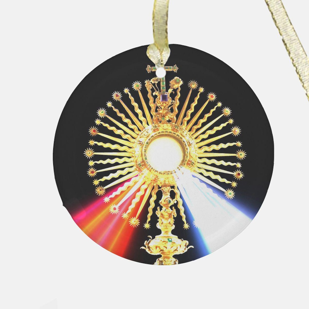 Divine Mercy Monstrance Christmas Ornament, Catholic Christmas Gift for ...