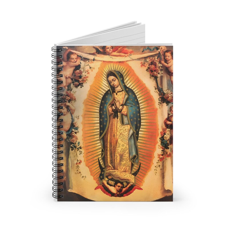 Virgin of Guadalupe Spiral Notebook, Catholic Adoration Journal ...