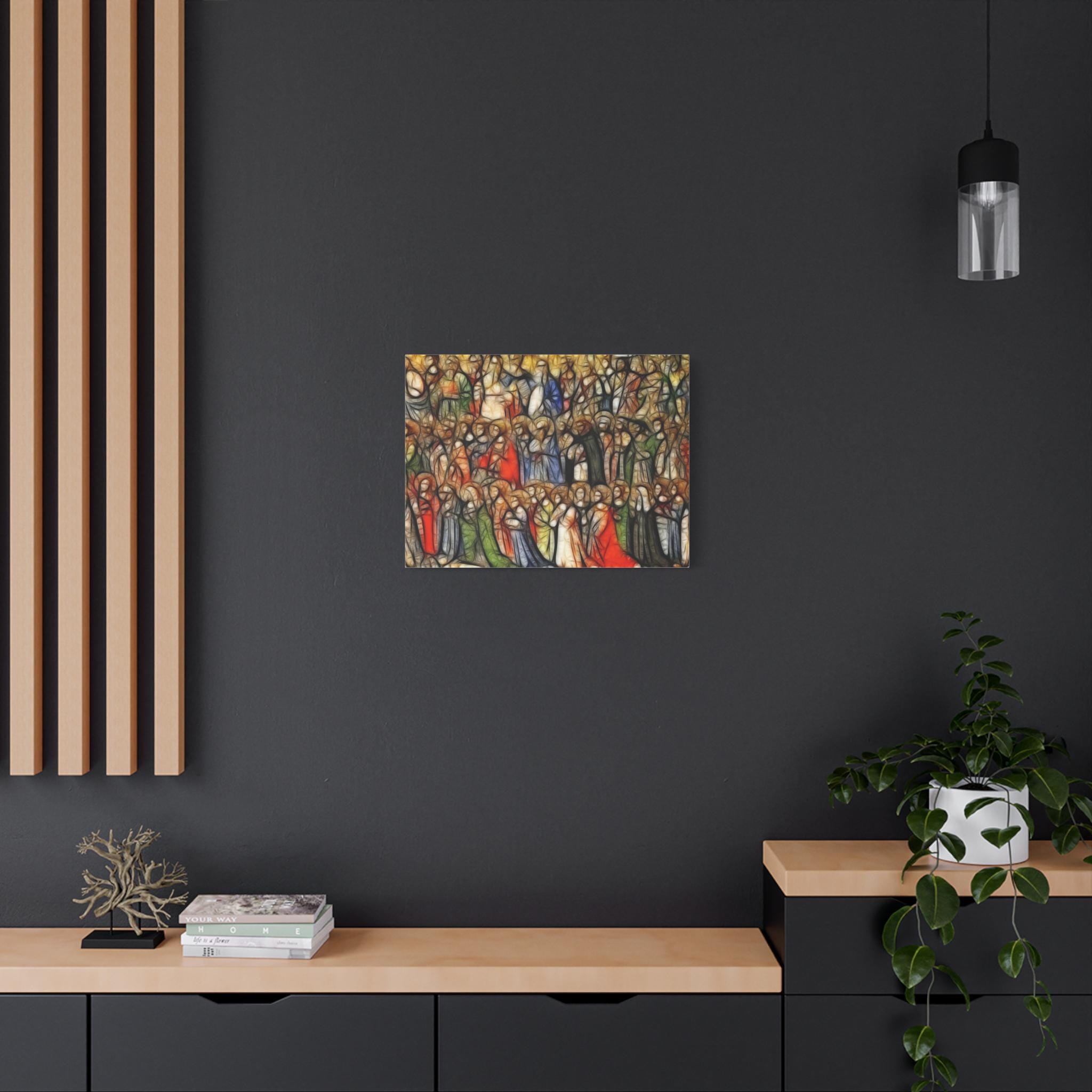 All Saints Day Art in Watercolor Inspiring Canvas Print, Catholic All ...
