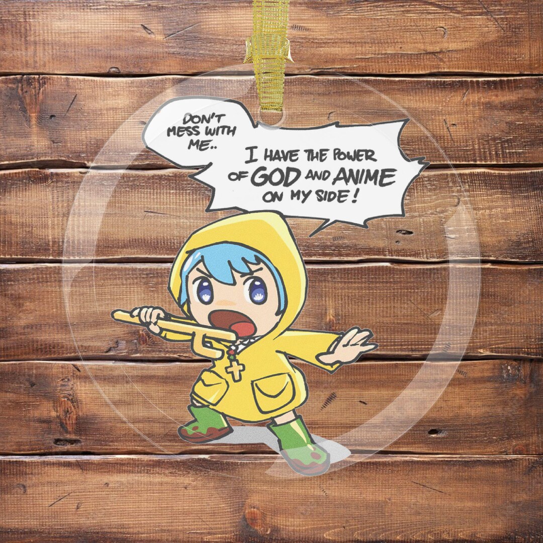 Based Luce Catholic Jubilee Mascot Christmas Glass Ornament, Religious ...