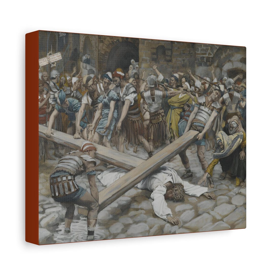 St. Simon of Cyrene Catholic Canvas Print. Religious Prayer Altar Art ...