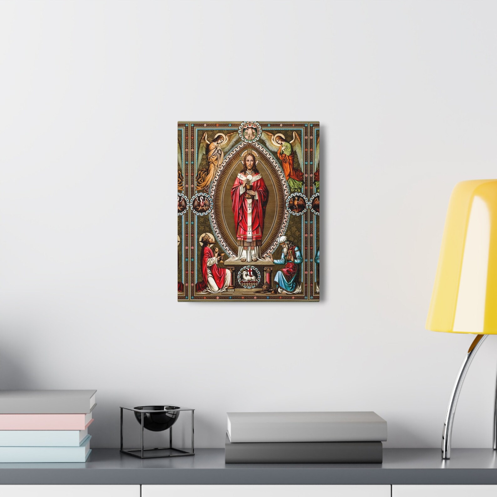 Jesus the High Priest Catholic Canvas Print, Prayer Altar Art for ...