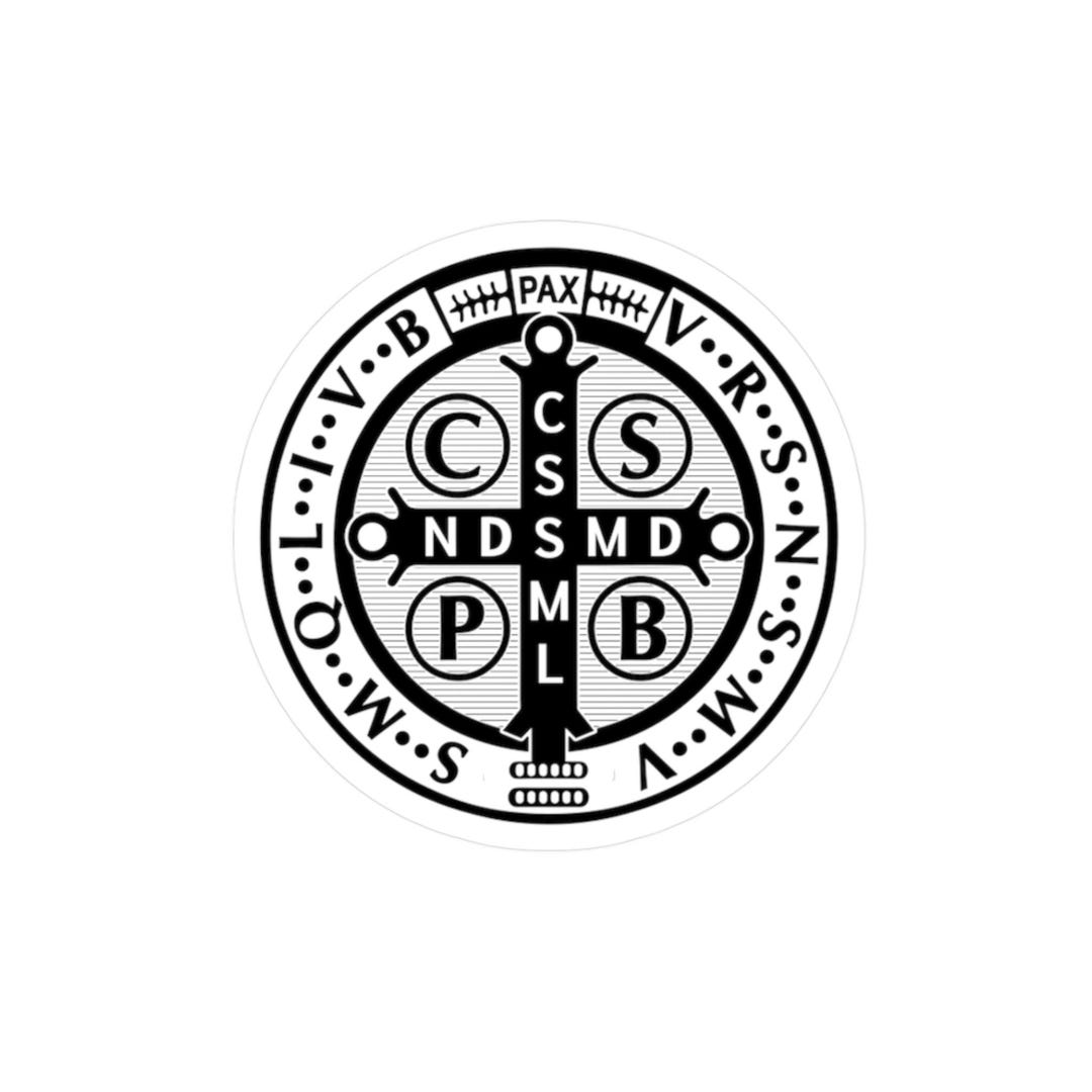 Saint Benedict Catholic Decal for Car, Catholic Sticker for Laptop ...