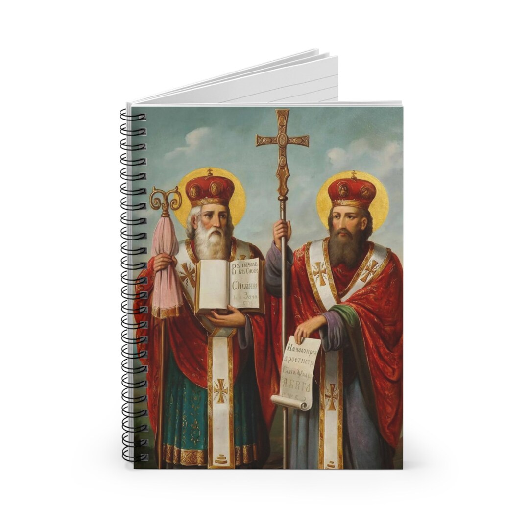 Saints Cyril and Methodius Catholic Notebook, Confirmation Saint Gift ...