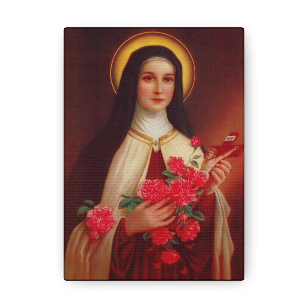 8x10 St Therese Catholic Canvas - Saint Thérèse of Lisieux ...