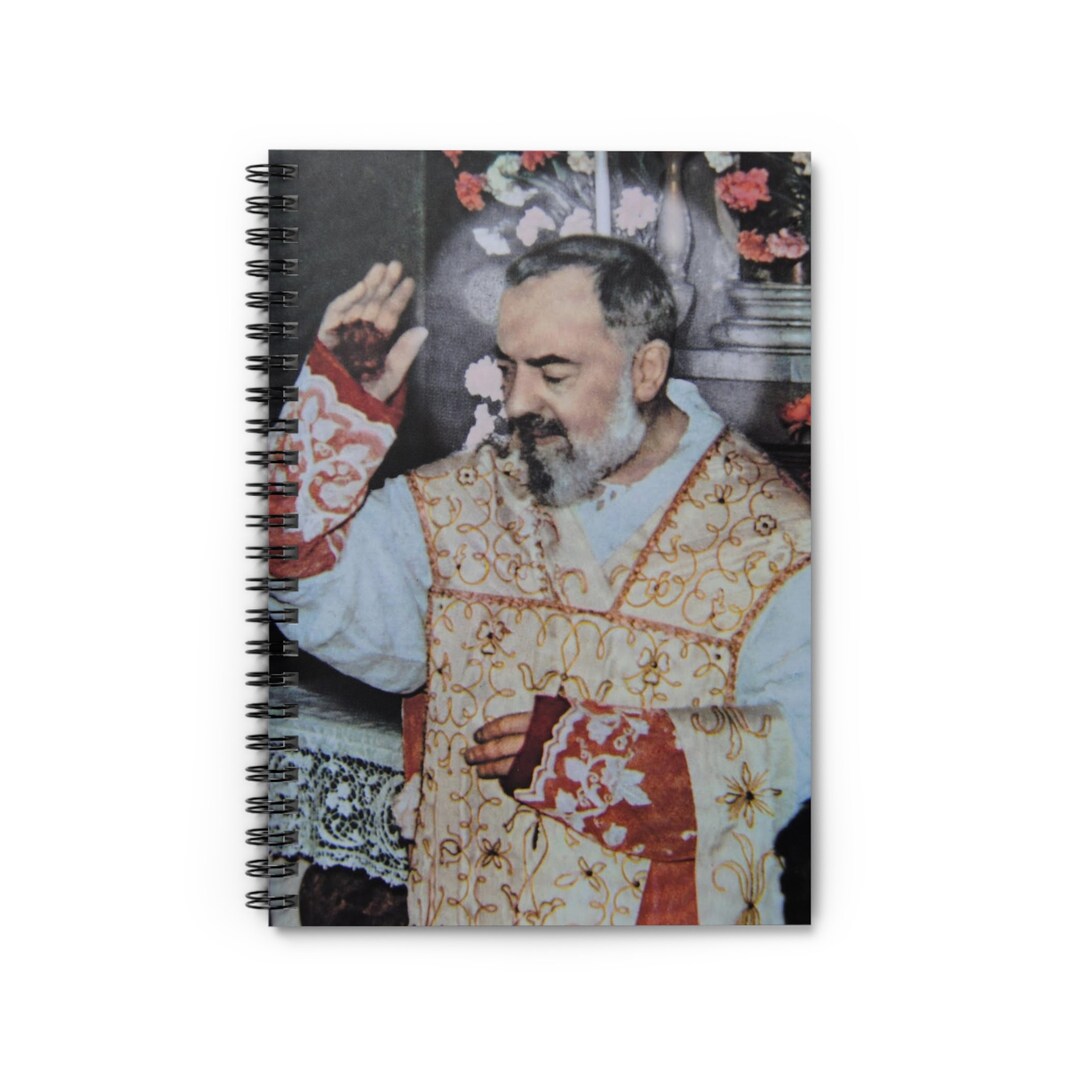 Saint Padre Pio Adoration Confirmation Journal , Catholic Notebook ...