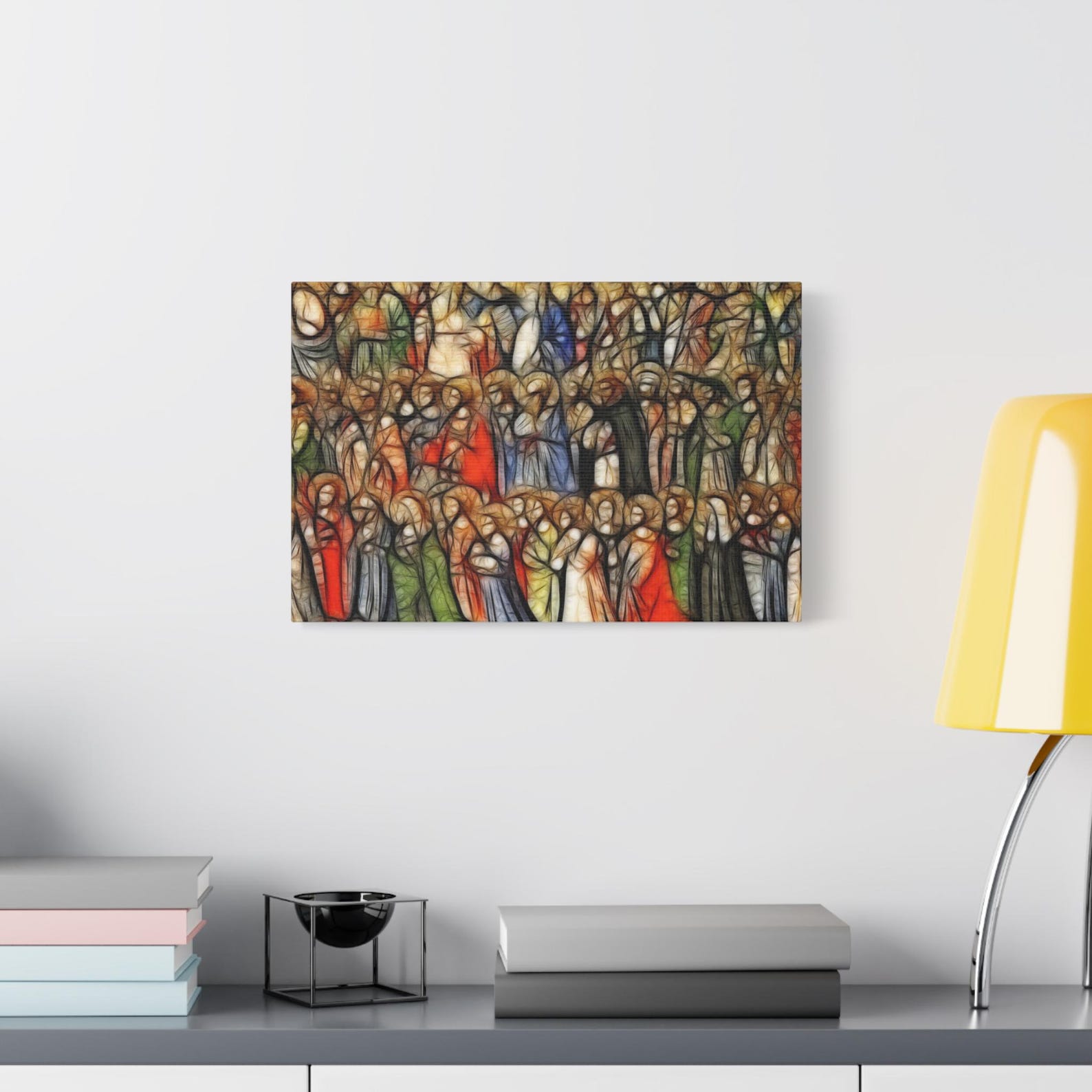 All Saints Day Art in Watercolor Inspiring Canvas Print, Catholic All ...