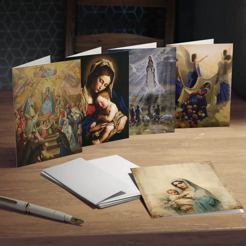 Mother Mary Birthday Card - Etsy