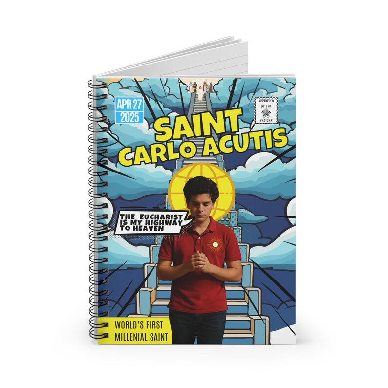 Saint Carlo Acutis Blessed Adoration Journal, Religious Notebook ...