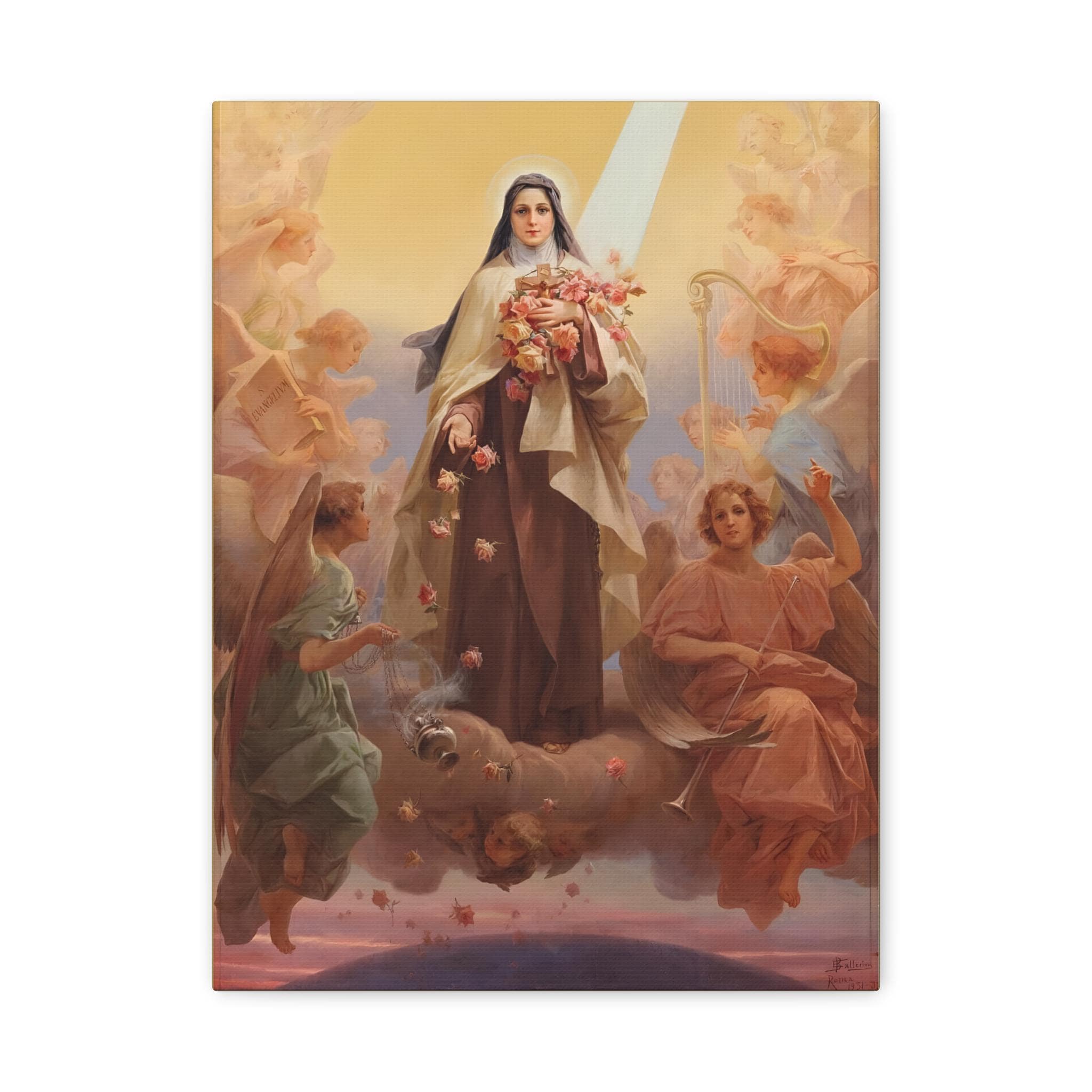 St. Thérèse of Lisieux the Little Flower Canvas Print, Catholic Saint ...