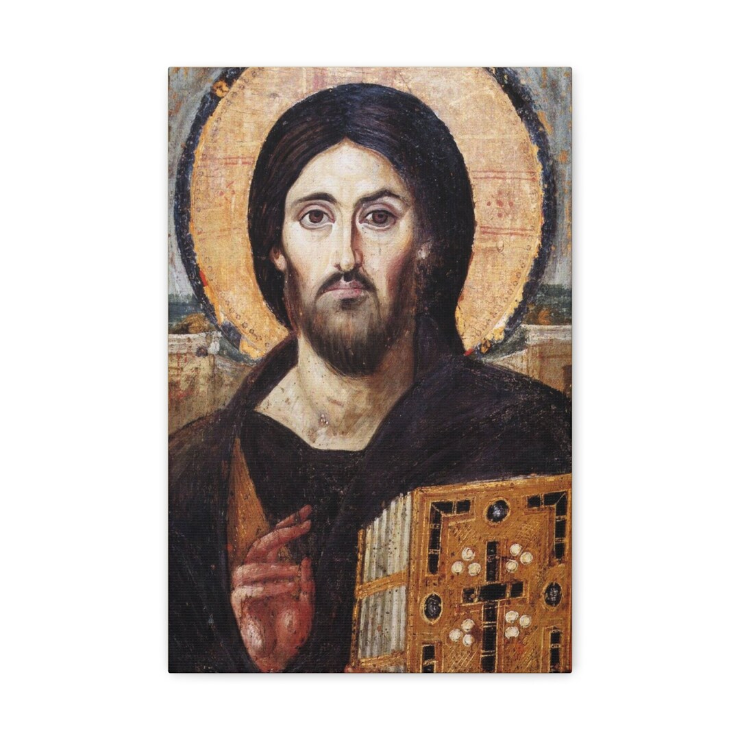 Jesus Christ Pantocrator Catholic Canvas Home Decor, Religious ...