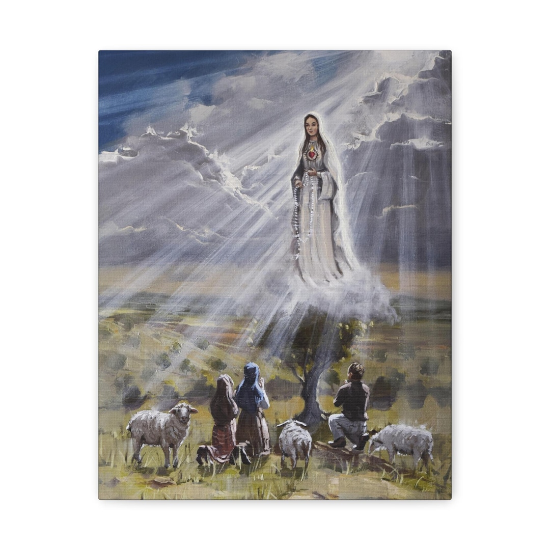 Our Lady of Fatima Catholic Canvas Digital Print, Religious Wallart ...