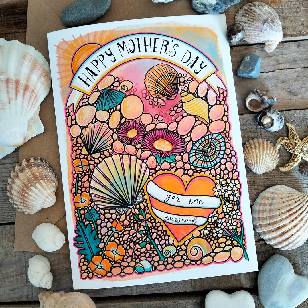 Mother's Day Card UK, Beach Mum Mom, Nature Loving Lover Mum, You Are ...