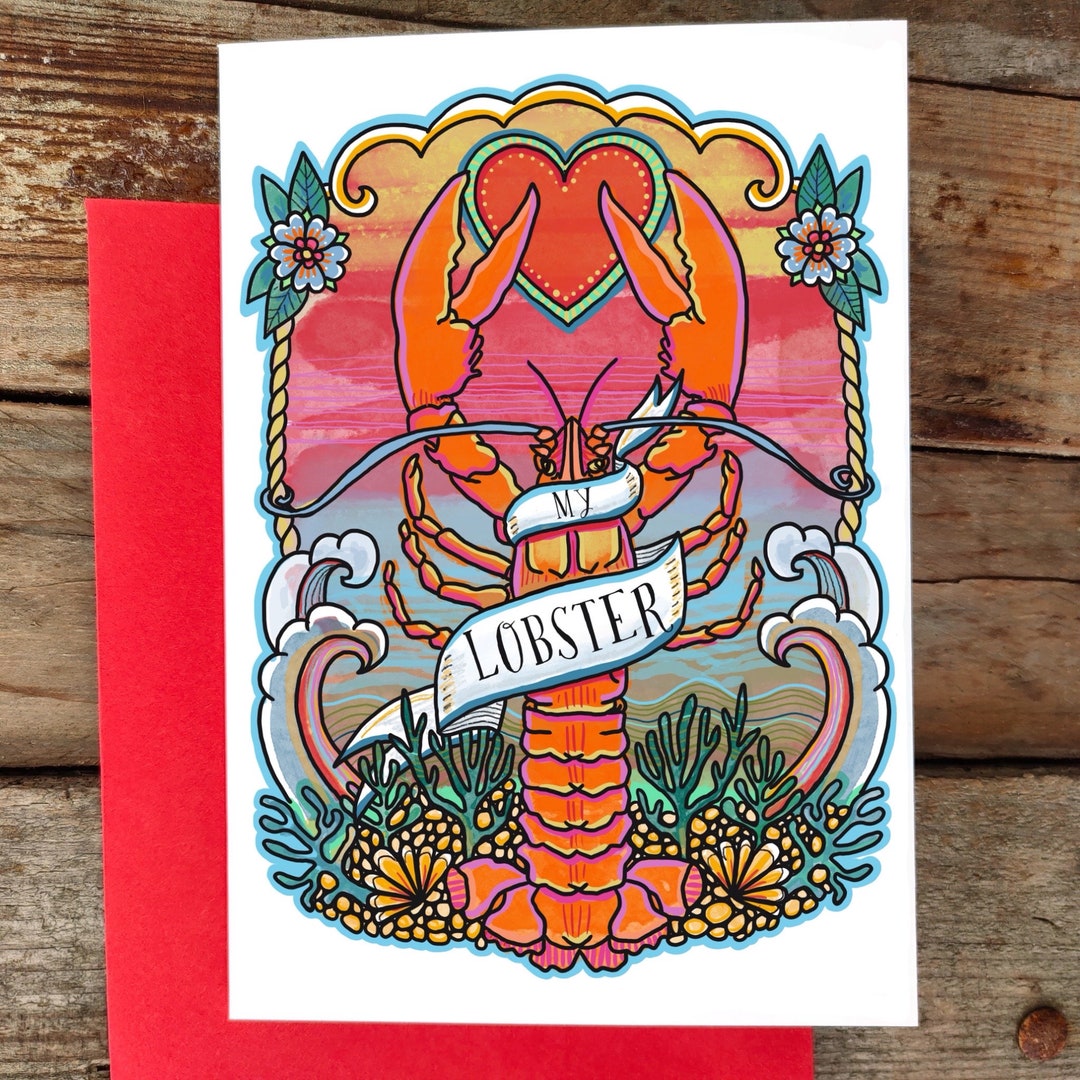 You Are My Lobster Card | Alternative Anniversary, Wedding, Valentines ...