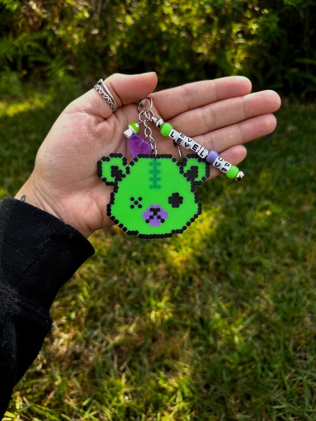 Level up Inspired Perler Keychain - Etsy