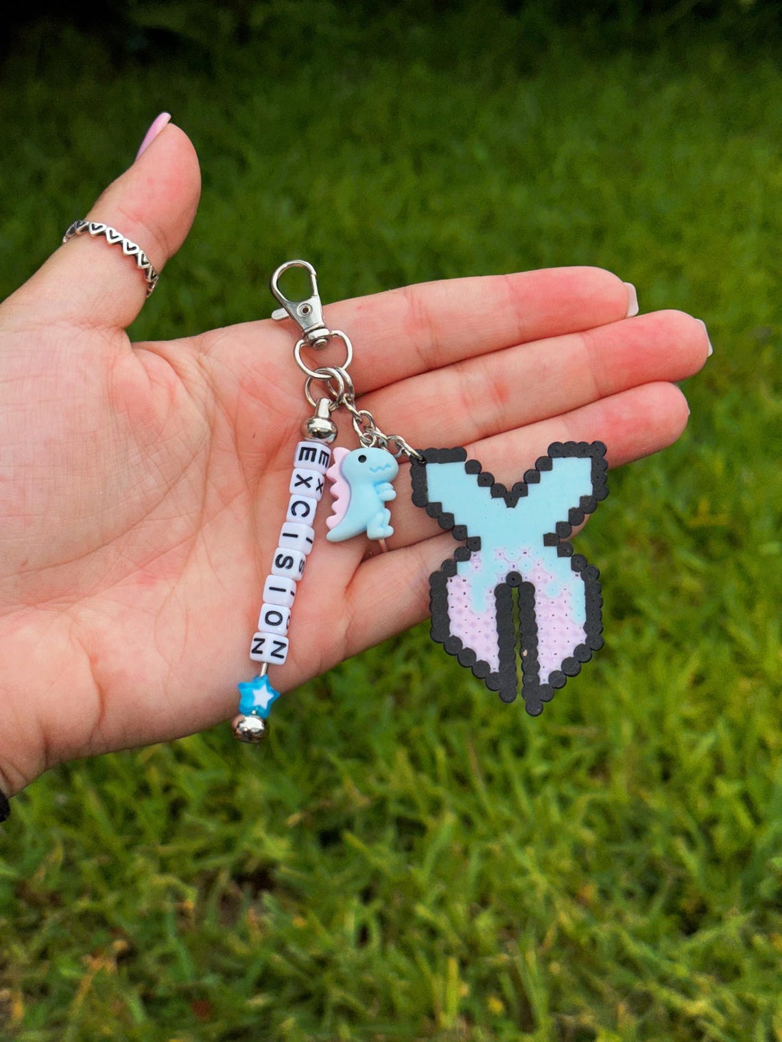 Excision Inspired Perler Keychain - Etsy