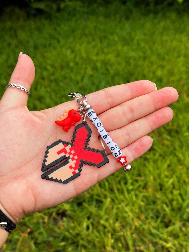 Excision Inspired Perler Keychain - Etsy