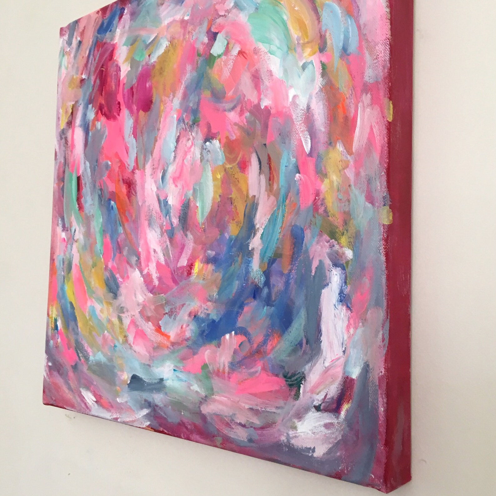 Find Your Joy Original Art Acrylic Painting Abstract Style, Painted ...