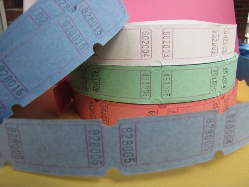 Carnival, Fair, Admission Tickets Multipack 100, Bright Colours, Pink ...