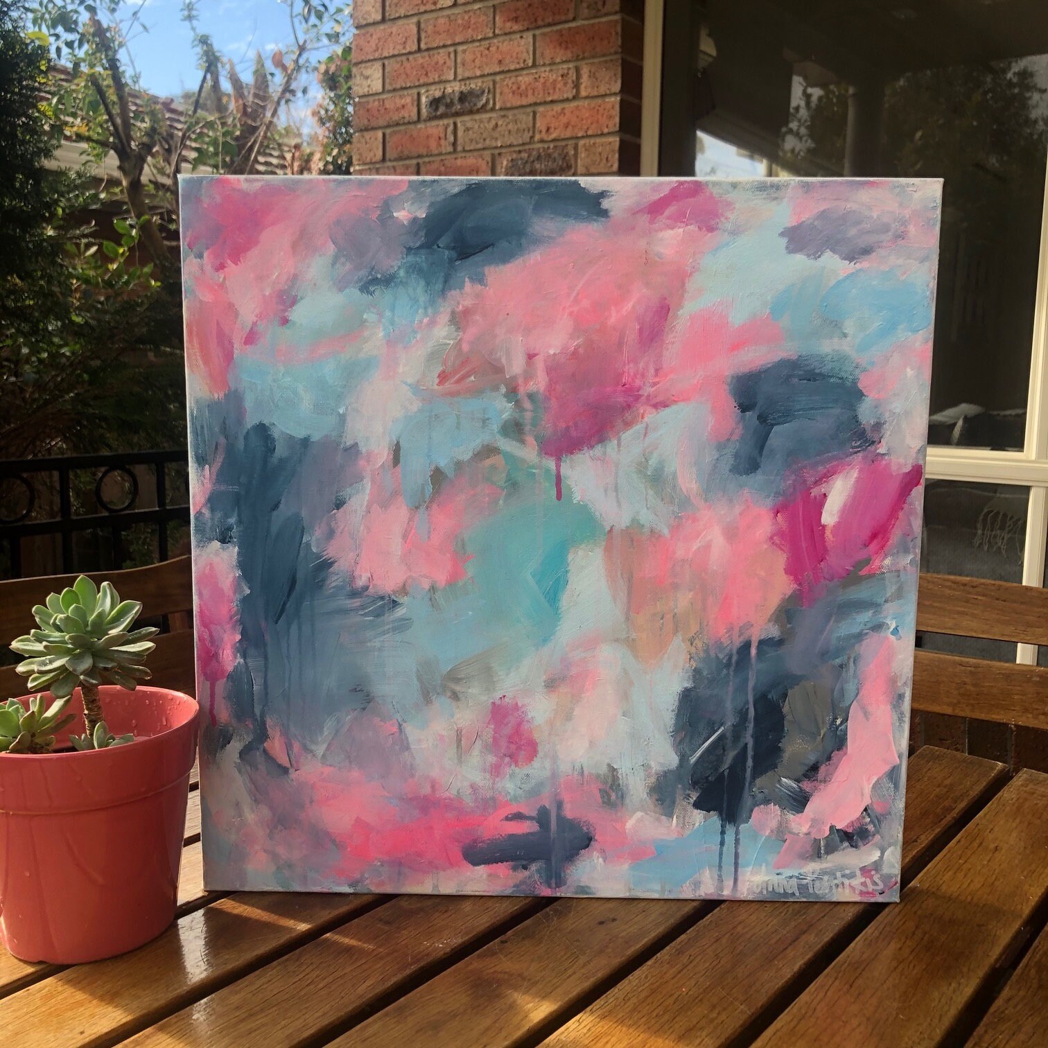 Silver Linings Original Painting Abstract Art Painted - Etsy Australia