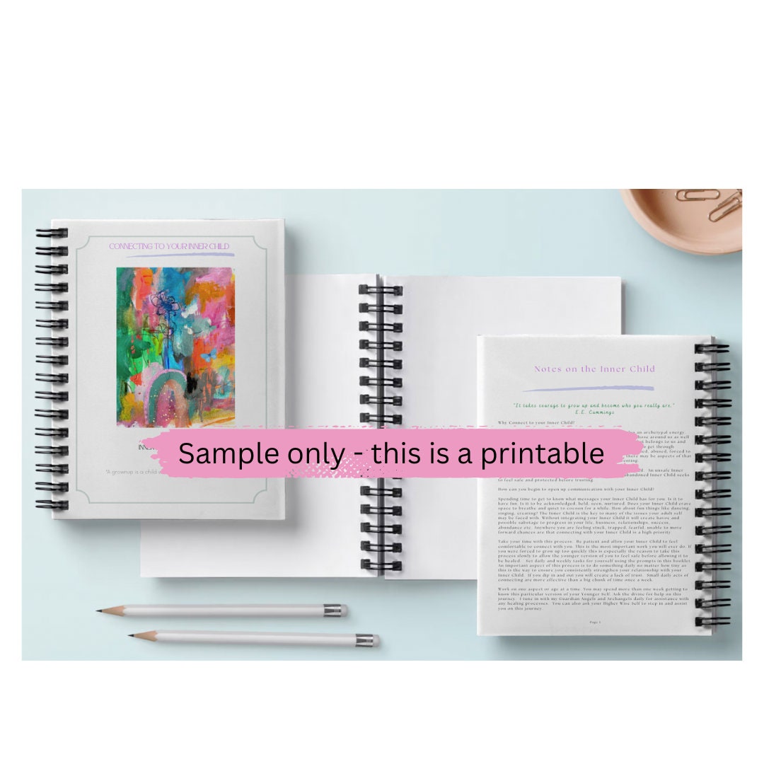 Connecting to Your Inner Child Workbook Printable, Worksheets for Inner ...