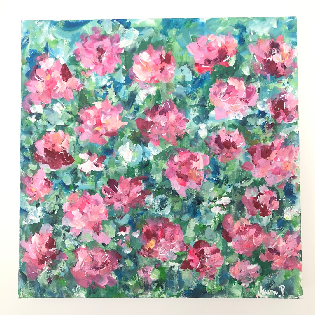 Fresh Market Flowers, Abstract, Expressionist, Floral Painting ...