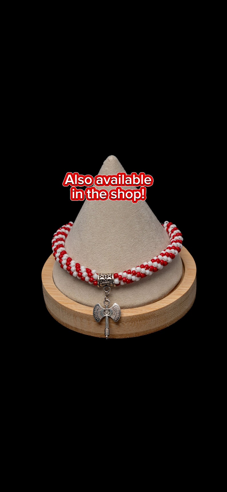 Shango 8 Strand Beaded Kumihimo Eleke / Collar Santeria Lucumi Ifa ...