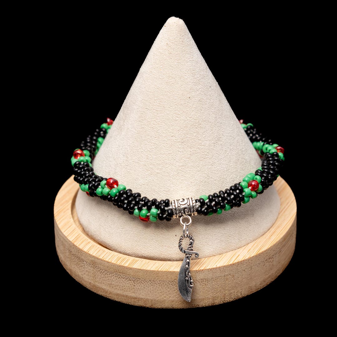 Ogun (option 2) Deluxe 8 Strand Kumihimo Beaded Ilde / Pulsera With ...