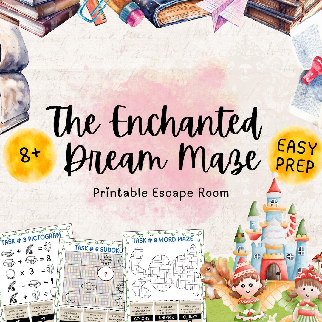 Fantasy Escape Room for Kids. Mystical Escape Room Kit. Printable ...