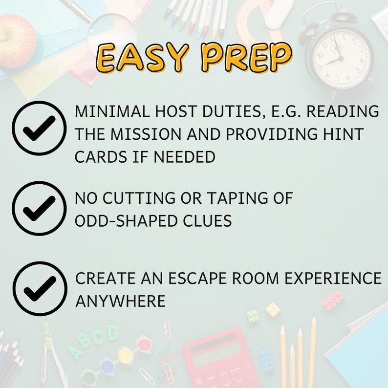 Back-to-school Escape Room for Kids. School Escape Room Kit. Printable ...