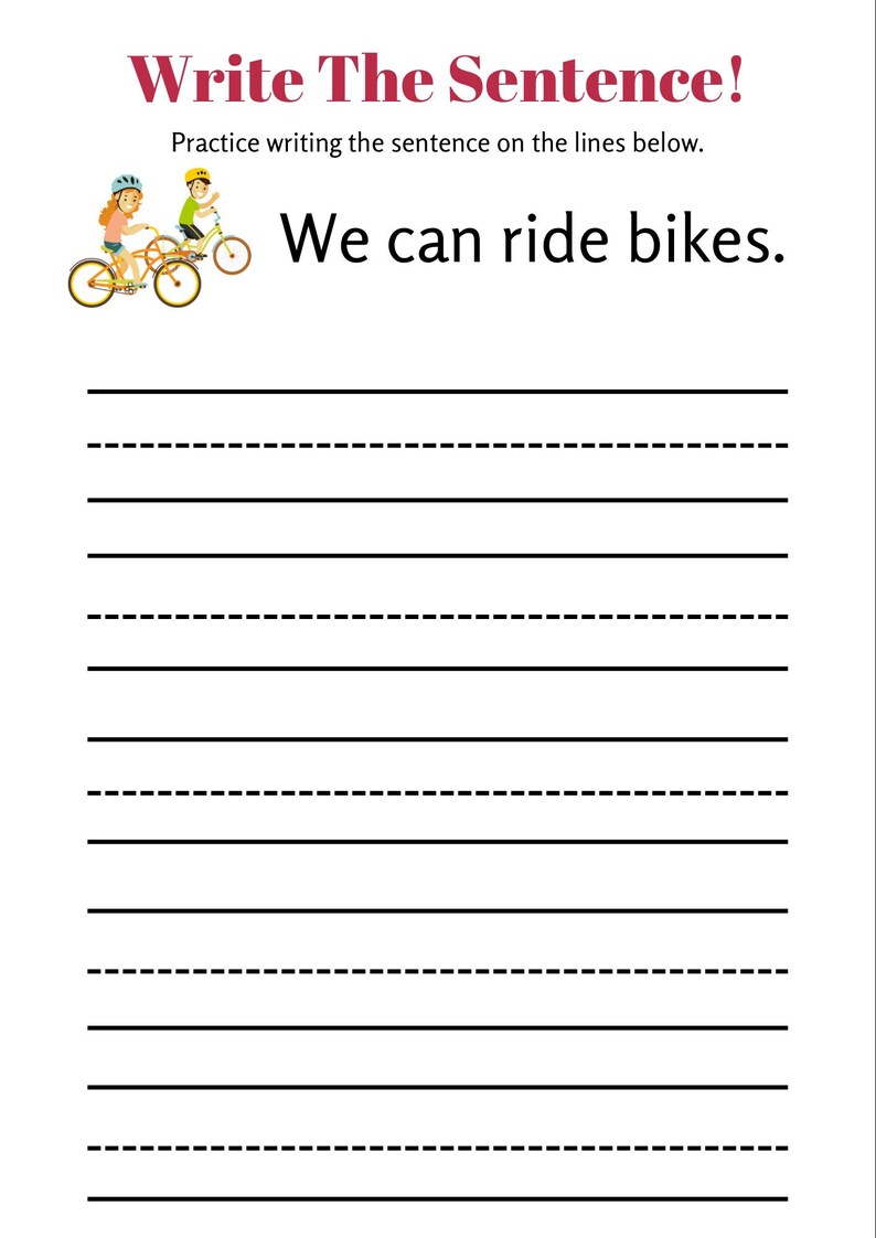 Practice Handwriting Worksheets. - Etsy