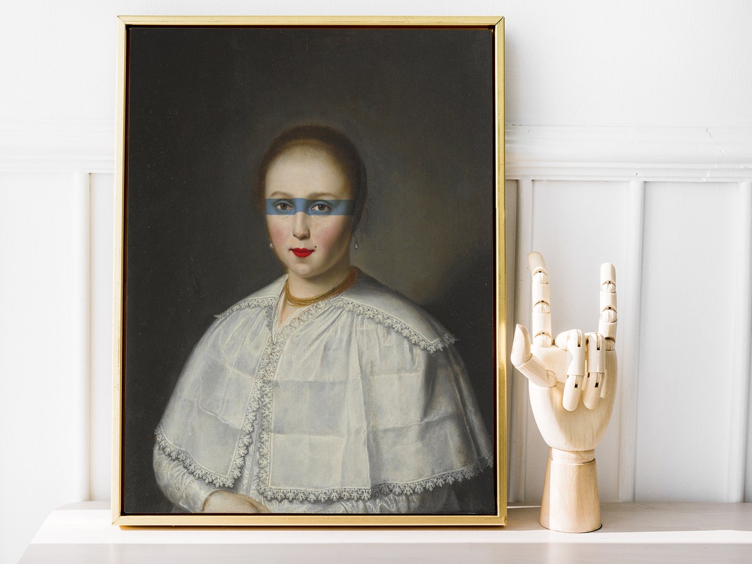 Altered Art Portrait, Digital Download Art, Art Printable Wall Art ...