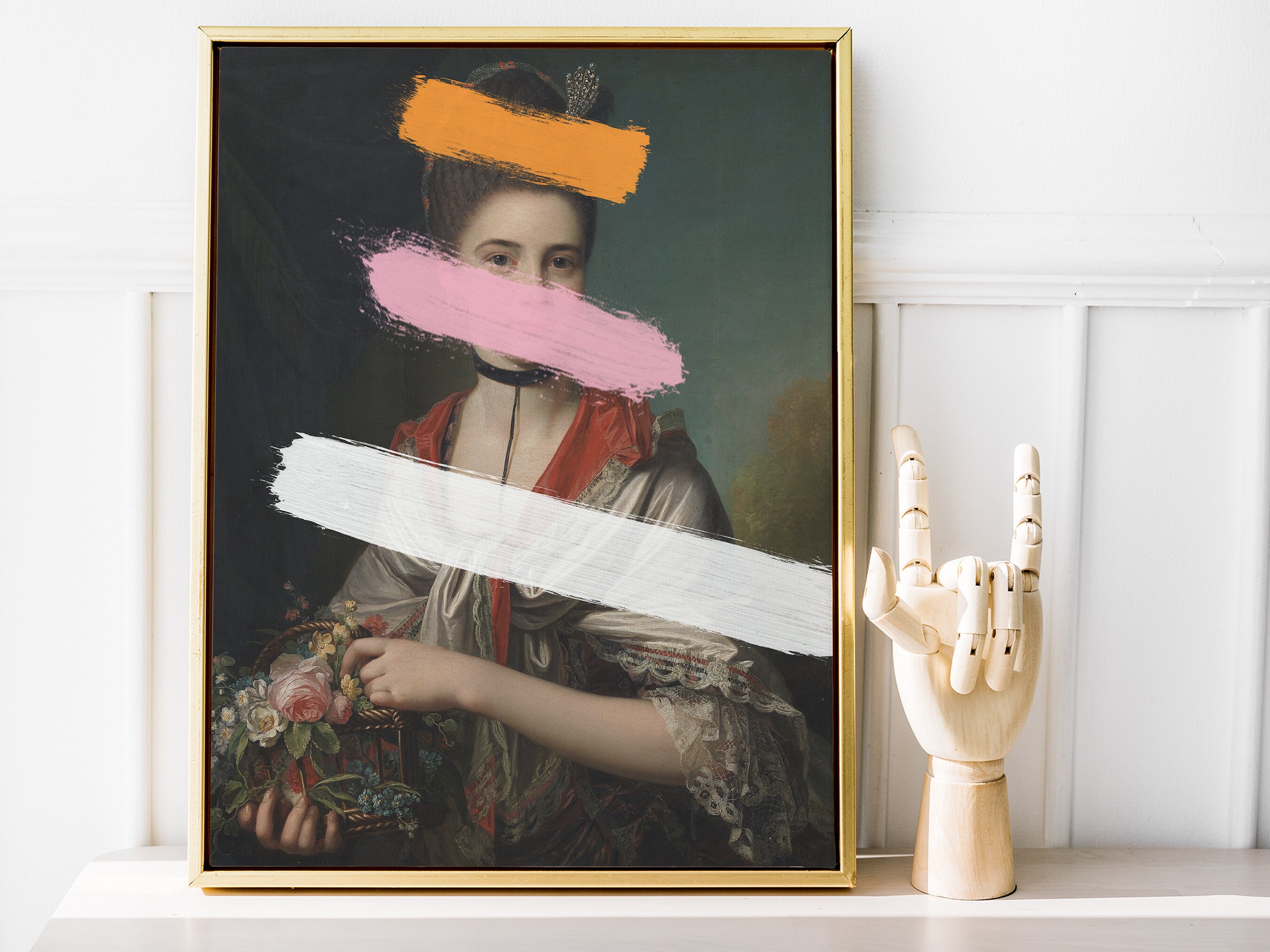 Altered Renaissance Art Vintage portrait Download Printable | Etsy