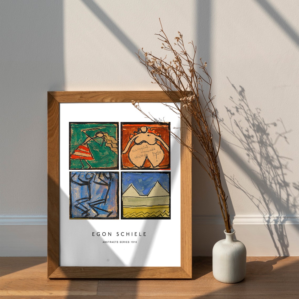 Egon Schiele Exhibition Posters L Egon Schiele Abstract Series I ...