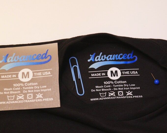 Custom 2"x2" Tag-less Clothing Labels DTF Heat Transfers - Etsy