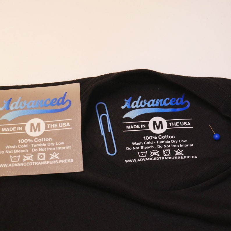 Tag-less Clothing Labels DTF Heat Transfers - Etsy