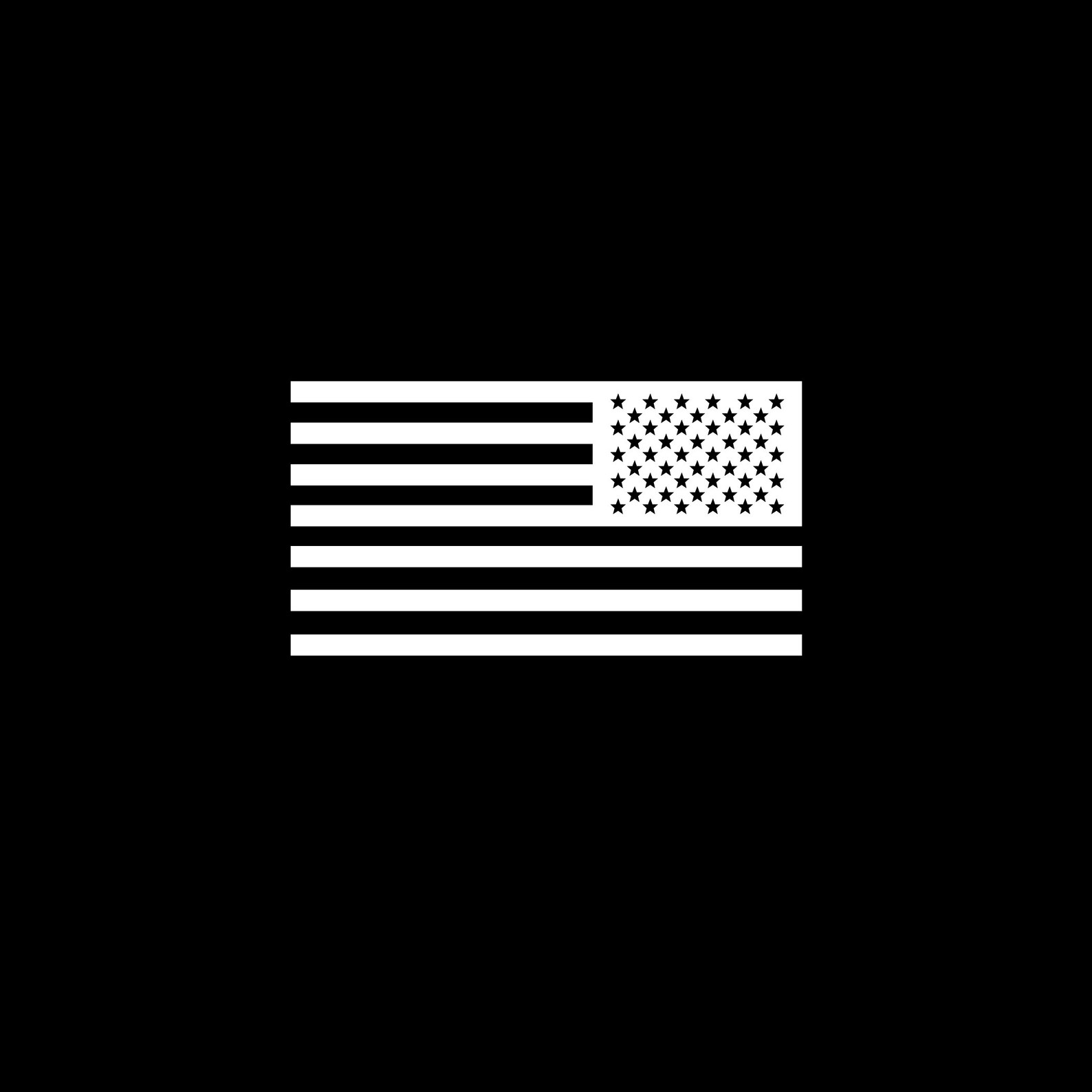 Screen Printed White American Flags - Etsy