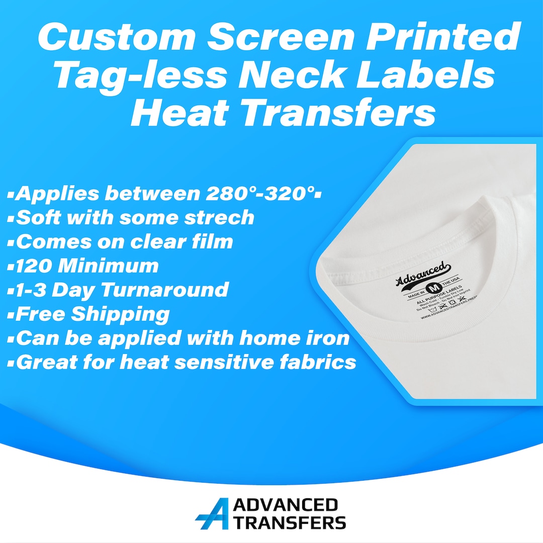 Screen-printed Tag-less Neck Labels - Etsy