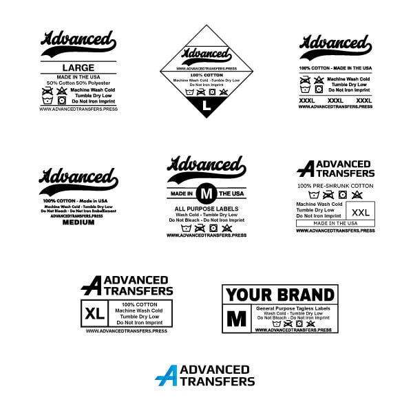 Tag-less Neck Labels Design Template - Etsy