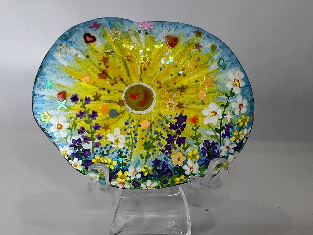 Starburst - Painted Rock - Etsy