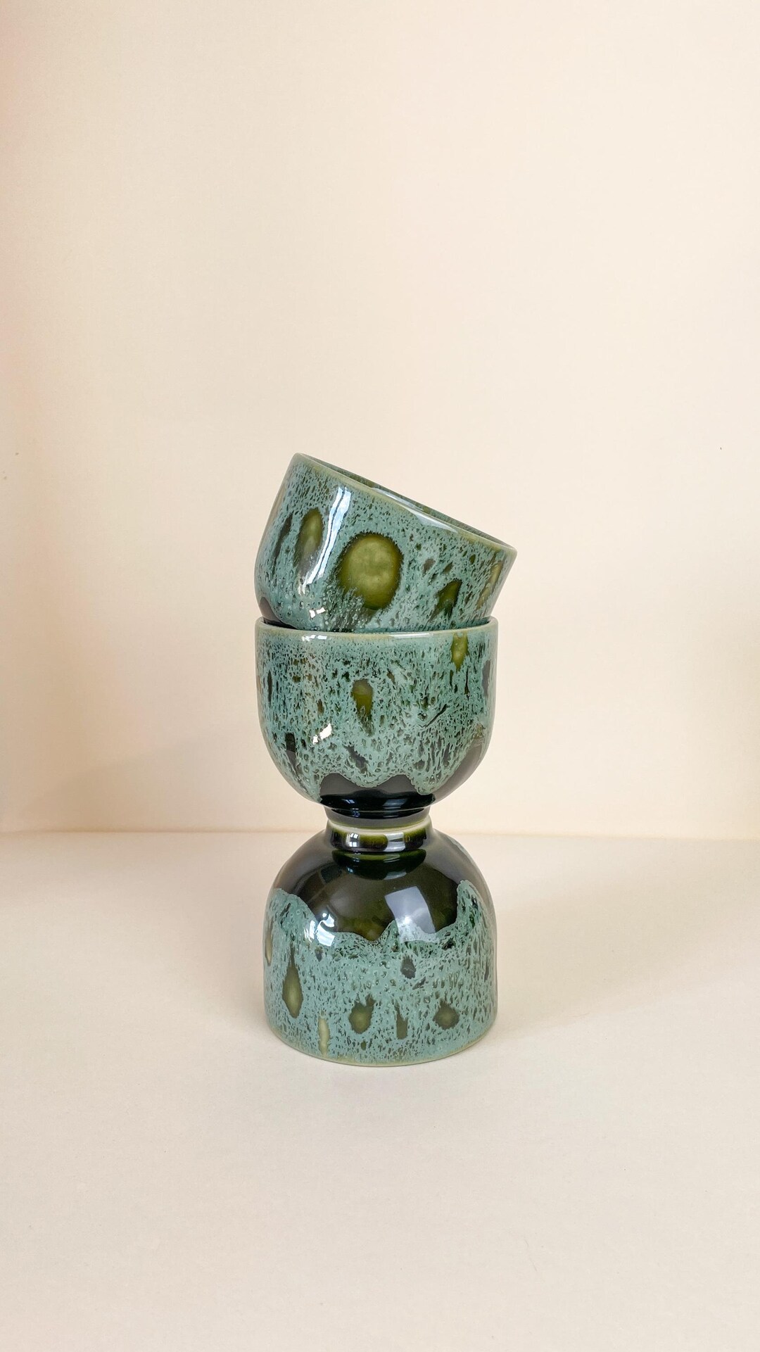 Coffee Cup, Green Color With Effect , Mug, XS Cup, 7 Oz - Etsy